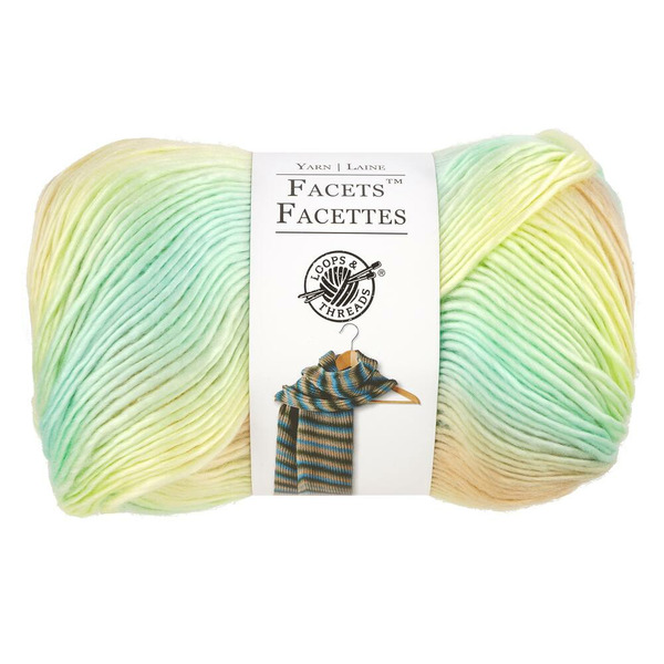 Michaels Loops & Threads Facets Yarn - Chalk Same-Day Delivery | Instacart