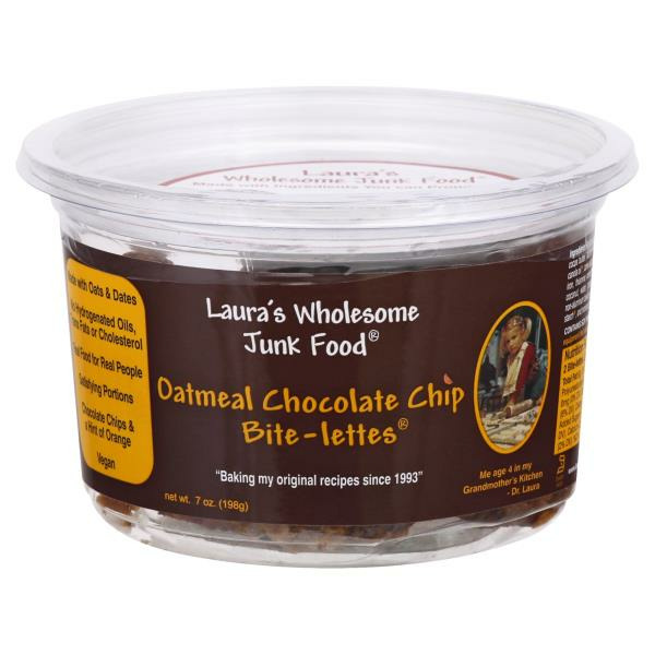 Laura's Wholesome Junk Food Bite-Lettes, Oatmeal Chocolate Chip Same ...