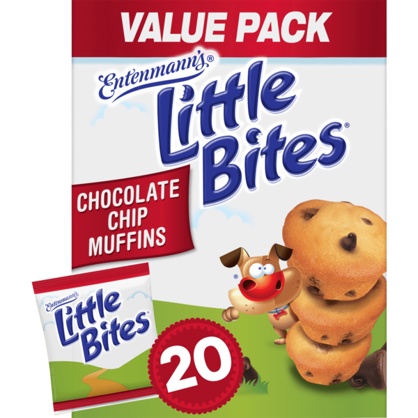 Entenmann's Little Bites, 20 ct, Chocolate Chip, Muffins, Muffins, 33 ...