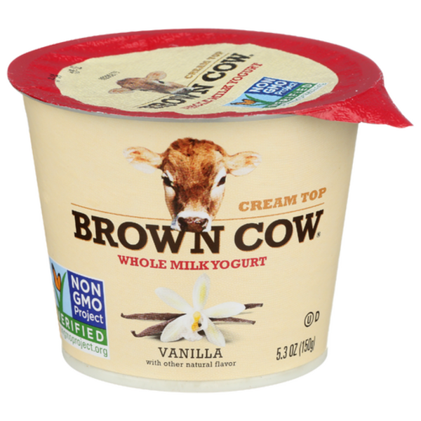 Brown Cow® Cream Top Whole Milk Yogurt Vanilla Same-Day Delivery or ...