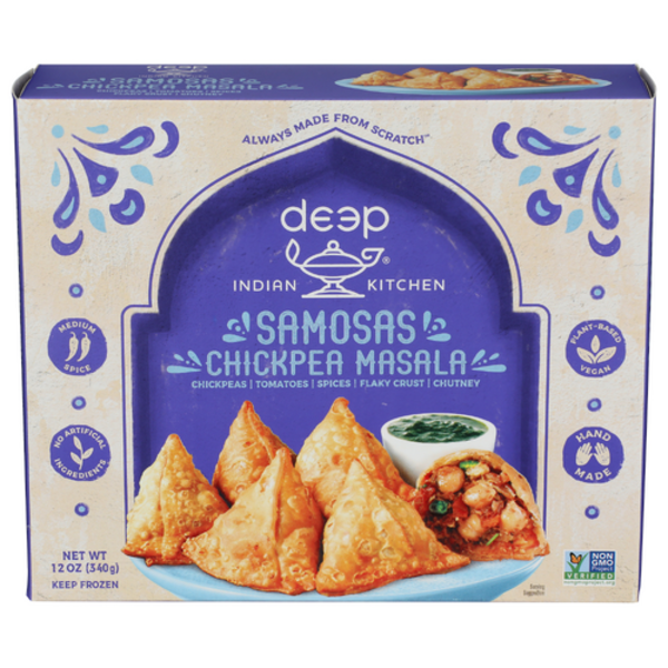 Deep Indian Kitchen Samosas, Chickpea Masala Same-Day Delivery or ...