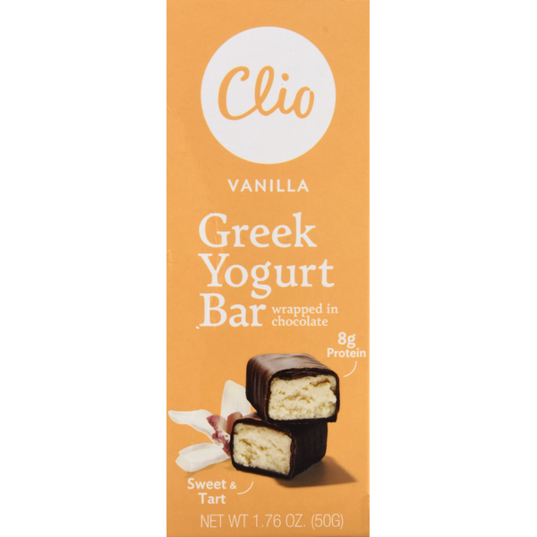 Clio Greek Yogurt Bar, Vanilla (1.76 oz) - Instacart