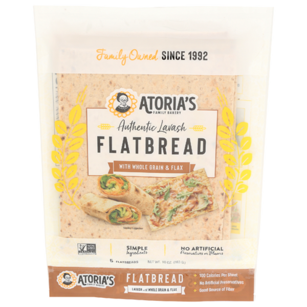Sprouts Farmers Market Atoria's Family Bakery Whole Grain & Flax Lavash ...