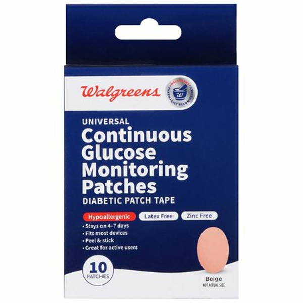 Walgreens Walgreens Universal Continuous Glucose Monitoring Patches ...
