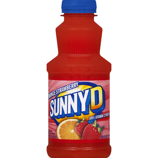 Sunny D Citrus Punch, Orange Strawberry (16 oz) - Instacart