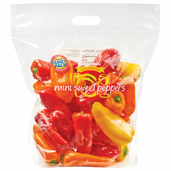 Wegmans Wegmans Peppers, Sweet, Mini, FAMILY PACK Same-Day Delivery or ...