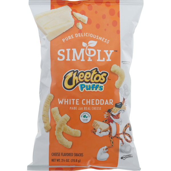 Cheetos Simply Puffs White Cheddar Cheese Flavored Snacks Same-Day ...