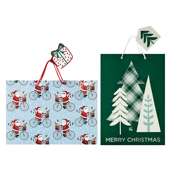 ALDI Merry Moments Design Co. Jumbo Gift Bag Merry Christmas Same-Day ...