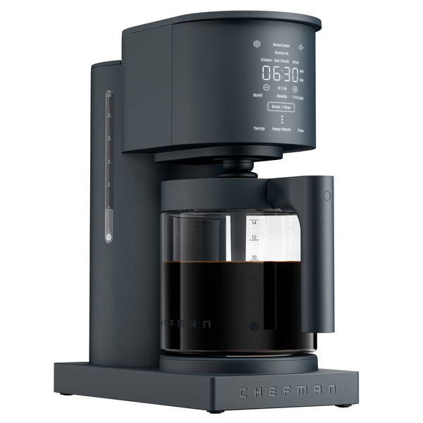Chefman Caffeinator Drip 14-Cup Programmable Coffee Maker, Black Same ...
