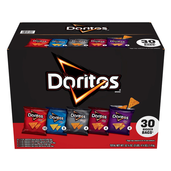 Frito Lay Doritos Variety Pack, 1.75 oz, 30-count Same-Day Delivery ...