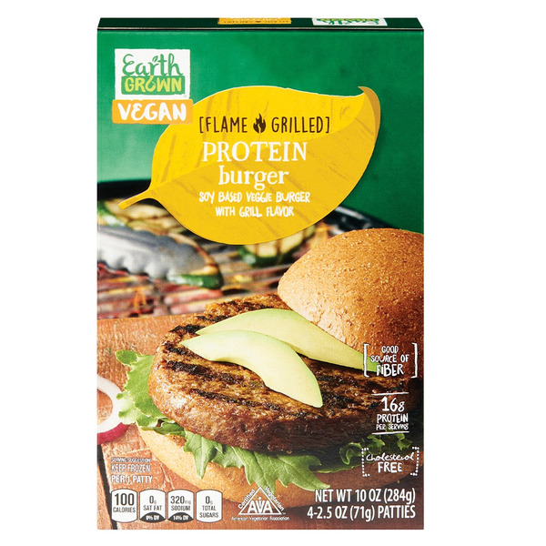 Earth Grown [flame Grilled] Protein Burger Same-Day Delivery or Pickup ...