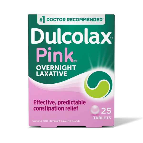 Dulcolax Pink Stimulant Laxative Tablets, Constipation Relief Same-Day ...