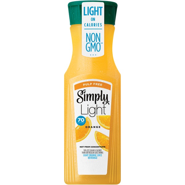 Simply Light Orange Pulp Free Orange Juice, Non-Gmo (11.5 oz) - Instacart