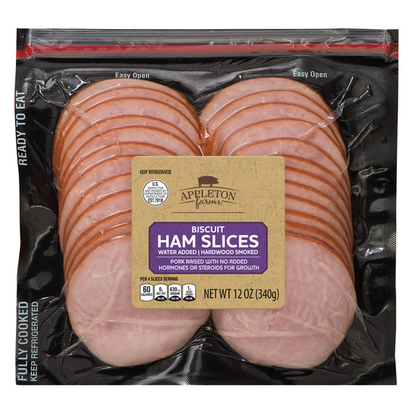 Appleton Farms Biscuit Ham Slices Same-Day Delivery or Pickup | ALDI