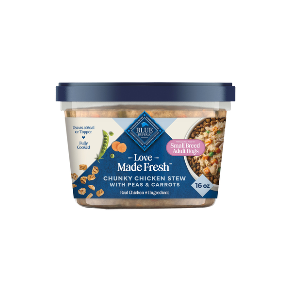 Blue Buffalo Love Made Fresh Dog Food, Small Breed Adult, Chunky ...