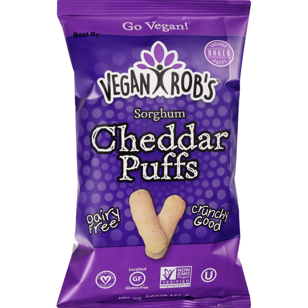 Vegan Rob's Sorghum Puffs, Cheddar (1.25 oz) - Instacart