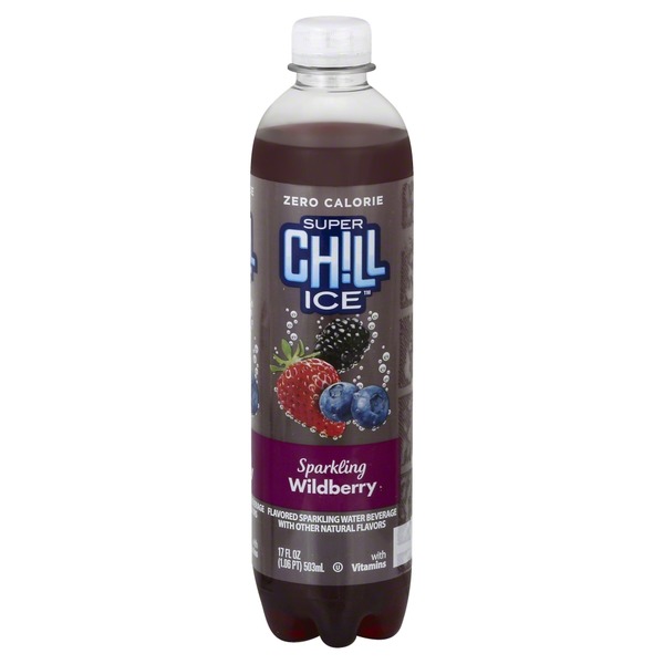 Super Chill Ice Sparkling Water Beverage, Wildberry (17 oz) - Instacart