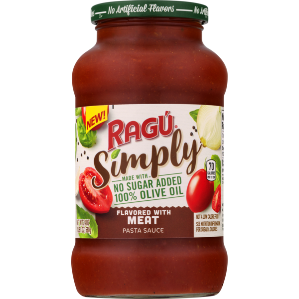 Ragu Simply Flavored with Meat Pasta Sauce (24 oz) - Instacart