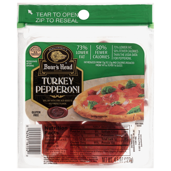 Boar's Head Turkey Pepperoni Same-Day Delivery or Pickup | Publix