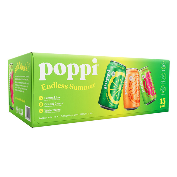 poppi Prebiotic Soda, Endless Summer Variety Pack Same-Day Delivery ...