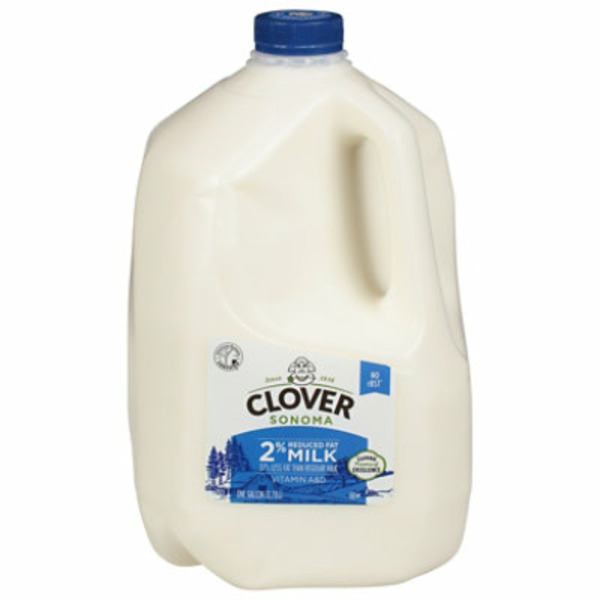 Safeway Clover Sonoma Conventional Reduced Fat 2% Milk Gallon Pickup ...