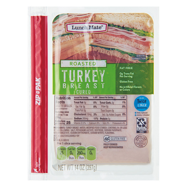 Lunch Mate Roasted Turkey Breast Cured Same-Day Delivery or Pickup | ALDI