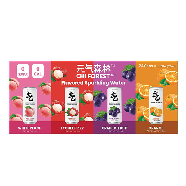 Chi Forest Flavored Sparkling Water Variety Pack Same-Day Delivery | Costco