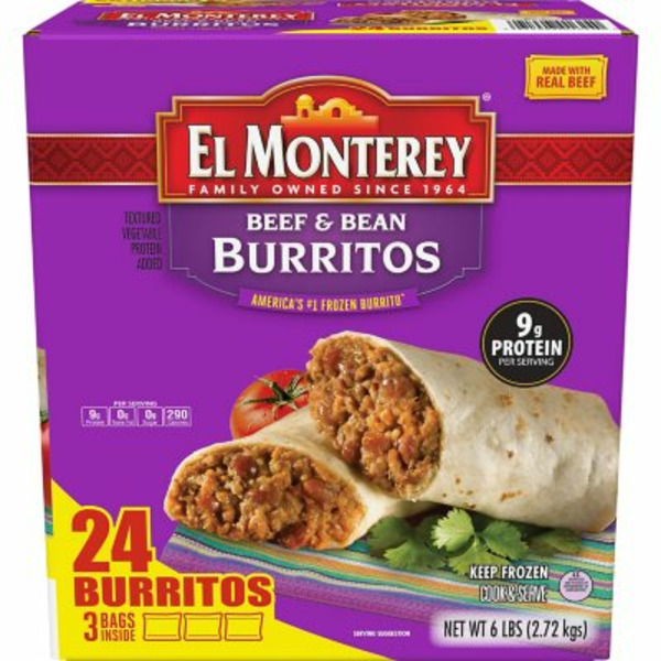 Sam's Club El Monterey Beef & Bean Burritos Same-Day Delivery | Instacart