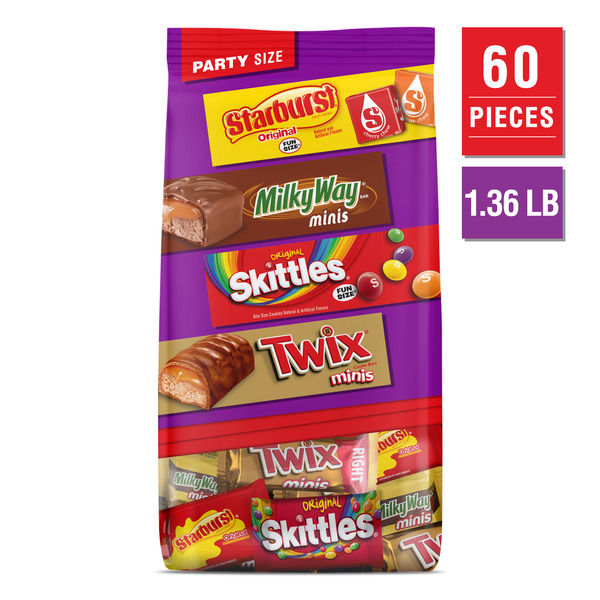 Kroger Twix Milky Way STARBURST & SKITTLES Candy Variety Pack Party ...