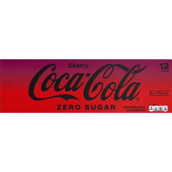 Wegmans Coca Cola Zero Sugar Cherry Diet Soda Soft Drink Same-Day ...