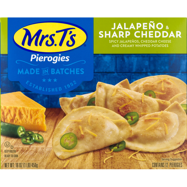 Mrs Ts Pierogies, Jalapeno & Sharp Cheddar (12 each) - Instacart