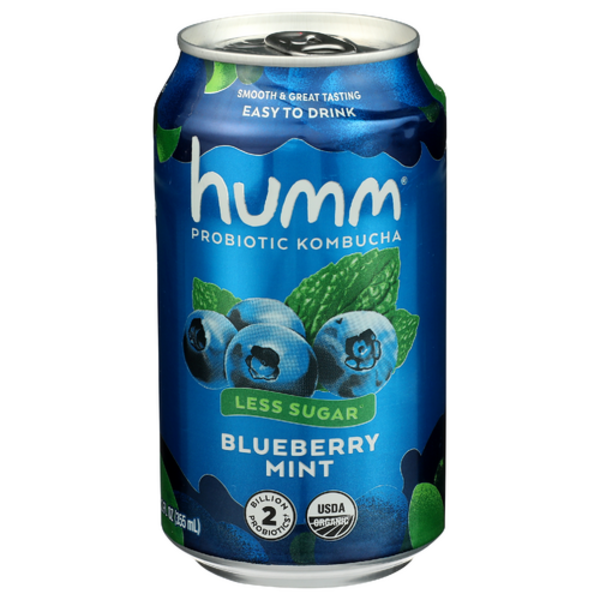 Sprouts Farmers Market Humm Kombucha Blueberry Mint, Probiotic Kombucha ...