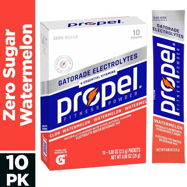 Publix Propel Zero Sugar Electrolyte Water Beverage Mix Watermelon 0.08 Oz, 10 Count Same-Day ...