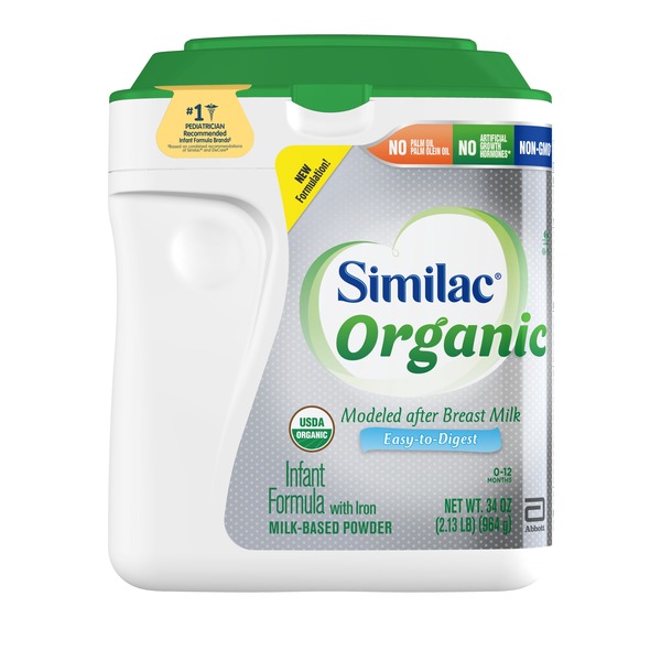 Similac Organic with Iron Similac Organic Infant Formula Powder ...