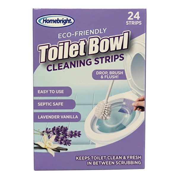 Dollar Tree Homebright Toilet Bowl Cleaning Strips Lavender Vanilla ...