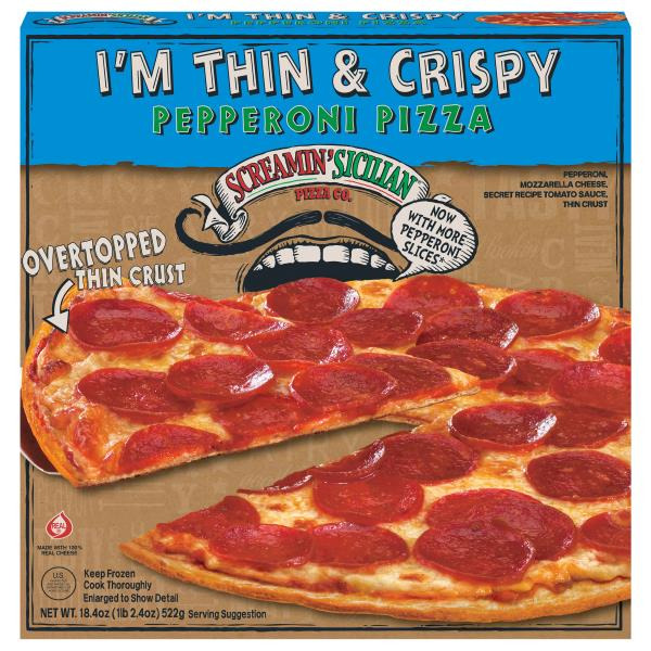 Screamin' Sicilian Pizza, I'm Thin & Crispy, Pepperoni Same-Day ...