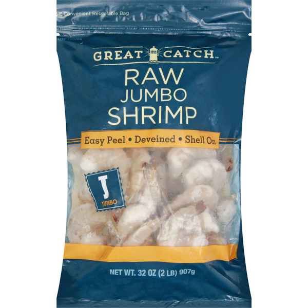 Great Catch Shrimp, Raw, Jumbo (32 oz) - Instacart