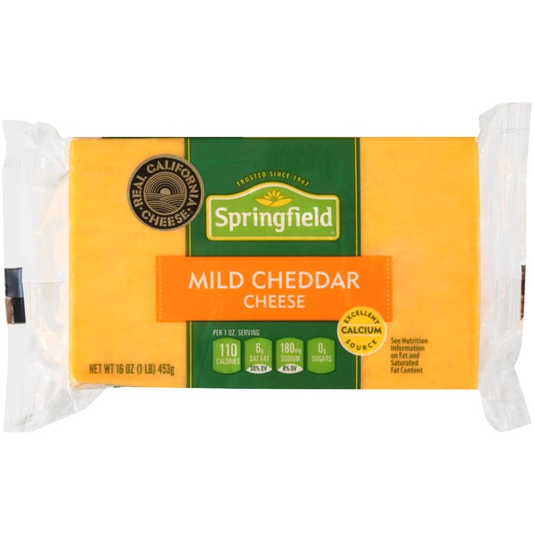 Springfield Mild Cheddar Cheese (16 oz) - Instacart