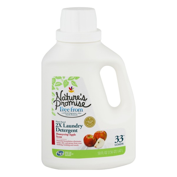 Nature's Promise 2X Laundry Detergent Honeycrisp Apple Scent (50 fl oz ...