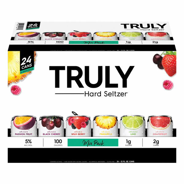 Truly Hard Seltzer, Variety Pack, 12 fl oz, 24 count Same-Day Delivery ...