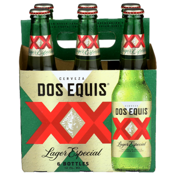 Dos Equis Mexican Lager Beer, 6 Pack, 12 fl oz Bottles Same-Day ...