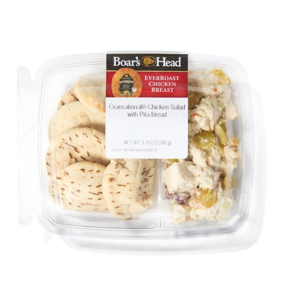 Boar's Head Everroast Chicken Breast Cransational Salad With Pita Bread ...