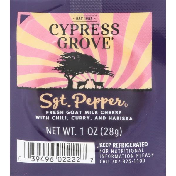 Cypress Grove Chevre Cheese, Fresh, Goat Milk (1 oz) - Instacart