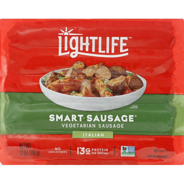 Lightlife Smart Sausages Veggie Protein Sausages, Italian Style (12 oz ...