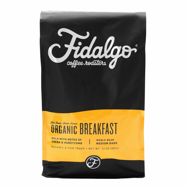 Fidalgo Coffee Organic Breakfast Whole Bean Coffee Same-Day Delivery ...