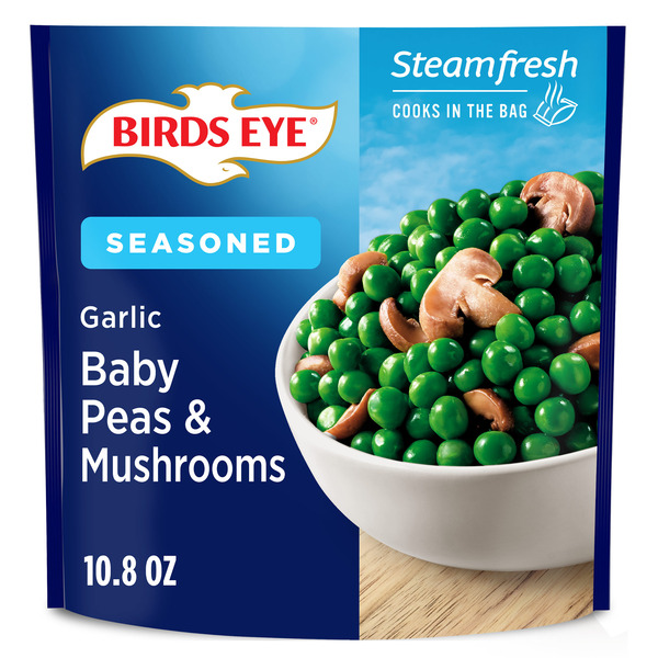 Birds Eye Steamfresh Garlic Baby Peas & Mushrooms, Frozen Vegetables ...