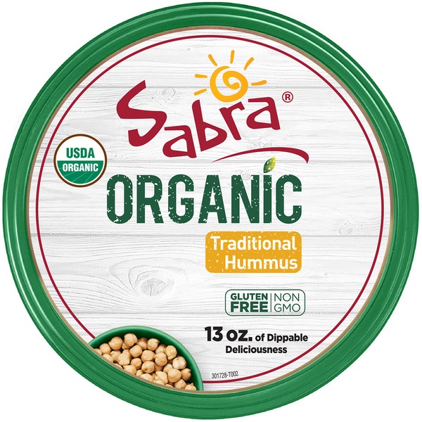 Sabra Organic Traditional Hummus Dip (13 oz) - Instacart