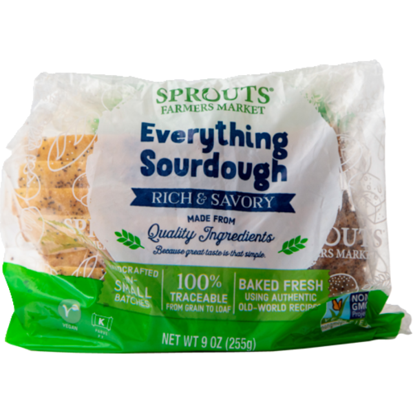 Sprouts Everything Sourdough Bread Loaf Same-Day Delivery or Pickup ...