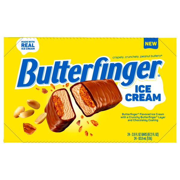 Butterfinger Ice Cream Bars, 2.8 fl oz, 24 ct Same-Day Delivery ...