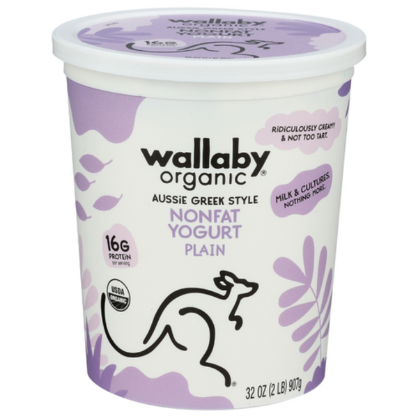 Wallaby Organic Organic Nonfat Plain Greek Yogurt Same-Day Delivery or ...